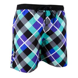 LUVANNI Boardshorts Style 12 Kariert in Blau | Gr.: XXL