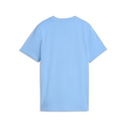 Puma Kinder T-Shirt "Manchester City ftblCulture T-Shirt Jungen", blau, Gr. 128, Obermaterial: 100% Baumwolle. Rippe: 25% Polyester, 75% Baumwolle,