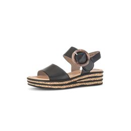 Gabor Plateau Sandalen in schwarz | Gr.: 42,5