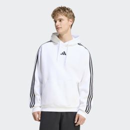 Herren Kapuzensweatshirt "M 3S FL HD", wei&szlig;, Gr. S, adidas Sportswear, Obermaterial: 70% Baumwolle, 30% Polyester, Sweatshirts