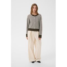 Karen Simonsen Karen By Simonsen Strickjacke KBNoabelle Regular fit in Chocolate Chip Melange Stripe | Gr.: S