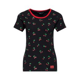 Queen Kerosin T-Shirt Cherry in schwarz | Gr.: L