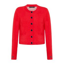 Betty Barclay Strick-Cardigan mit aufgesetzten Taschen in High Risk Red | Gr.: 46