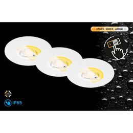 Briloner Leuchten LED Einbauleuchte &raquo;DIMARA&laquo; LED-Modul 1 Stk. 90x27 mm, Wohnzimmer, Flur 1, &Oslash; 9cm H: 3cm, 1 Stk.