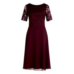 Vera Mont Cocktailkleid mit Spitze in Strong Aubergine | Gr.: 36