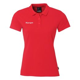 Kempa Herren Poloshirt "POLO SHIRT Classic Women", rot, Gr. L, Obermaterial: 57% Baumwolle CO(Bio). 38% Polyester Pol. recyc.. 5% Elasthan EL., Shirts