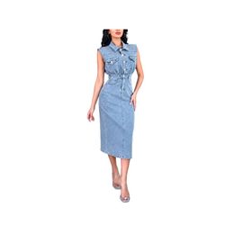 Ital-Design Kleid in Hellblau | Gr.: 34