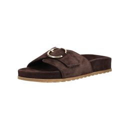 Paul Green Damen Pantolette "Paul Green Pantoletten Veloursleder", Gr. 37, braun, Veloursleder, Schuhe