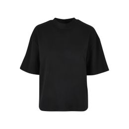 Urban Classics Damen Kurzarmshirt "Urban Classics Damen Ladies Organic Heavy Slit Tee", schwarz, Gr. S, unifarben, 100% Baumwolle, Shirts