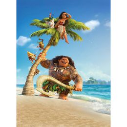 Komar Vliestapete &raquo;Vlies - Moana and Maui - Gr&ouml;&szlig;e 184 x 248 cm&laquo; bedruckt glatt Kinderzimmer bunt Vlies B/L: 184m x 248m, Rollen: 1
