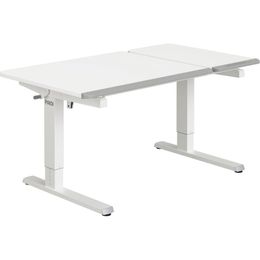Paidi Schreibtisch &raquo;TEENIO GT in verschiedenen Ausf&uuml;hrungen, mitwachsend & ergonomisch&laquo; B/H/T ca. 130/53-79/75 cm, Kreidewei&szlig;, h&ouml;henverstellbarer 