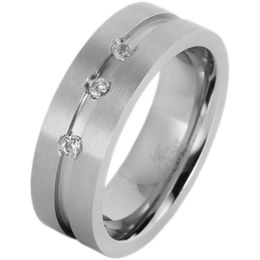 Adelia&acute;s ADELIA ́S Damen Fingerring "Damen Ring aus Edelstahl", 58, Edelstahl, silber, Edelstahl, Fingerringe