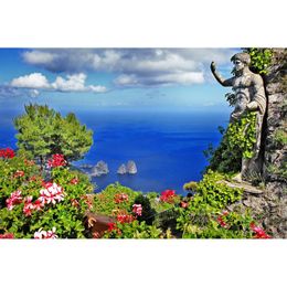 papermoon Fototapete &raquo;Capri Island View&laquo; bunt Vlies B/L: 3m x 2,23m, Bahnen: 6 Stk.