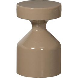 Woood Beistelltisch &raquo;Floyd&laquo; aus Metall, H 47 cm x B 30 cm beige B/H/T: 30cm x 47cm x 30cm