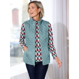 Classic Basics Damen Wendeweste, gr&uuml;n, Gr. 50, unifarben, 90% Polyester, 10% Polyamid, Innenseite:100% Polyester, Wattierung:100% Polyester, Westen