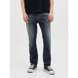 Jack & Jones Jack & Jones Herren Slim-fit-Jeans &raquo;JJIGLENN &ndash; Jeans mit Stretch, niedriger Leibh&ouml;he und Taschen&laquo; Baumwollmischung, slim fit blau 31, L&auml;nge 30