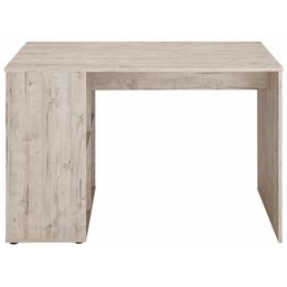 Schreibtisch FMD, B:117cm H:75cm T:73cm, braun, B&uuml;ro, Tische, "Gent", mit 4 seitlichen F&auml;chern