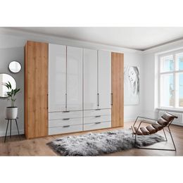 Wiemann Faltt&uuml;renschrank &raquo;Monaco&laquo; Teil-Glasfront sowie hochwertige Beschl&auml;ge inkl. Schubladend&auml;mpfung braun Floatglas, Holzwerkstoff B/H/T: 295,3cm x 