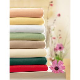 Irisette Spannbettlaken &raquo;MERKUR&laquo; w&auml;rmender Feinbiber aus reiner Baumwolle gelb Feinbiber, Obermaterial: 100% Baumwolle B/L: 100cm x 200cm, 1 Stk., Feinbiber, 