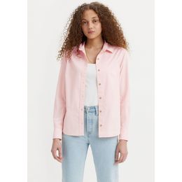 Levi's LEVI'S Damen Hemdbluse "The Classic", rosa, Gr. XS, Web, Obermaterial: 100% Baumwolle, Blusen, Kleine Logo-Stickerei auf der Brust