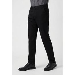 OLYMP Herren Chinohose "HOUSTON", schwarz, Gr. 32, unifarben, Web, Obermaterial: 67% Baumwolle, 24% Lyocell, 7% Polyester, 2% Elasthan, Hosen, modern