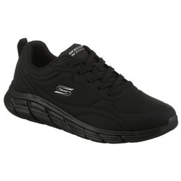 Skechers Damen Sneaker "BOBS B FLEX LO", Gr. 36, schwarz, Lederimitat, unifarben mit Farbeinsatz, Schuhe, Praxisschuh, Freizeitschuh, Sportschuh mit