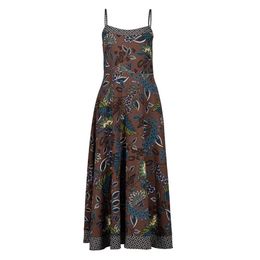 Zero Maxikleid ohne Arm in Brown/Petrol | Gr.: 40