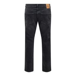 Only & Sons ONLY & SONS Herren Straight-Jeans "ONSWEFT REG. MBD 5094 TAI DNM NOOS"washed schwarz, Gr. 28, Abriebeffekte, Denim/Jeans, Obermaterial: 99%