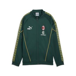 Puma Kinder Sweatjacke "AC Milan KING Anthem Jacke Jugendliche", gr&uuml;n, Gr. 140, Obermaterial: 37% Baumwolle, 63% Polyester. Taschenfutter: 100%