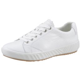 Ara Damen Sneaker "AVIO", Gr. 9,5, wei&szlig;, Glattleder, Schuhe, Slipper, Halbschuh, Freizeitschuh mit Wechselfu&szlig;bett in G-Weite