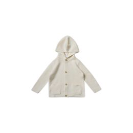 Stellou & friends Strick-Cardigan mit Kapuze in white | Gr.: 110/116