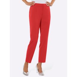 CR&Eacute;ATION L CREATION L Damen Webhose, rot, Gr. 42, unifarben, 63% Polyester, 34% Viskose, 3% Elasthan, Hosen