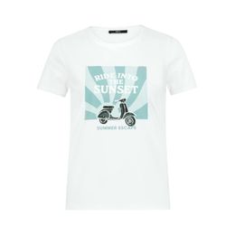 Zero Printshirt mit Aufdruck in Patch White/Blue | Gr.: 34