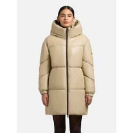 Khujo Damen Wintermantel "Lorsa", beige, Gr. S, Obermaterial: 100% Polyurethan. Innenfutter: 100% Polyester. Wattierung: 100% Polyester.