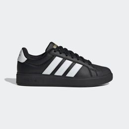 Damen Sneaker "STREETTALK", adidas Sportswear, Gr. 40,5core schwarz, ftwr wei&szlig;, gold metallic, Synthetik, Schuhe, inspiriert vom Design des adidas