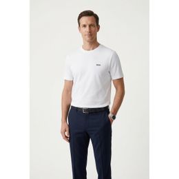 BOSS Green Herren T-Shirt "Tee 3Pack Regular Fit"wei&szlig;100, Gr. XL, unifarben, Single Jersey, Obermaterial: 96% Baumwolle, 4% Elasthan, Shirts, Stretch