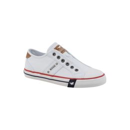 Mustang Slip On Damen Gr&ouml;&szlig;e 39 karamell / rot / wei&szlig; Sommerschuhe