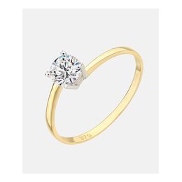 Vanlere Verlobungsring aus 375 Gelbgold mit Zirkonia | Gr.: 55