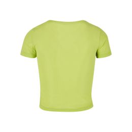 Urban Classics Damen T-Shirt "Urban Classics Damen Ladies Short Mesh Tee"frozengelb, Gr. S, unifarben, 94% Polyamid, 6% Elasthan, Shirts