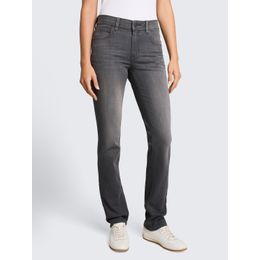 Tom Tailor Damen Straight-Jeans "Style Alexa"grau denim, Gr. 32, unifarben, Denim/Jeans, Obermaterial: 69% Baumwolle, 20% Polyester, 9% Viskose, 2%
