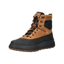 Geox Herren Schn&uuml;rstiefelette "Geox Stiefelette Leder/Textil", Gr. 41, braun, Leder, Textil, Schuhe