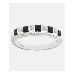Diamant L'&eacute;ternel Eternity-Ring aus 375 Wei&szlig;gold mit Diamant mit Saphir | Gr.: 58