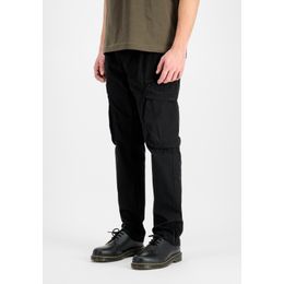 Herren Cargohose "Division Pant", schwarz, Gr. XL, Alpha Industries, Obermaterial: 100% Baumwolle, Hosen