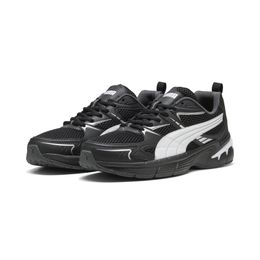 Puma Damen Sneaker "Milenio Tech 2000 Sneakers Erwachsene", Gr. 38,5, schwarz-wei&szlig;, Obermaterial: Synthetik, Textil. Futter: Textil. Innensohle: