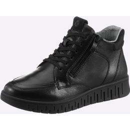 Caprice Damen Stiefelette, Gr. 41schwarz, Glattleder, Veloursleder, Schuhe