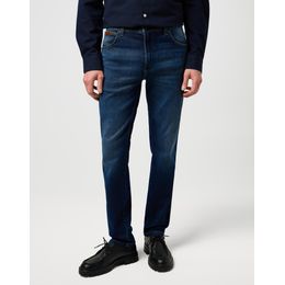 Wrangler Herren Slim-fit-Jeans "TEXAS SLIM", beige, Gr. 33, Denim/Jeans, Obermaterial: 56% Baumwolle, 25% Polyester, 13% Lyocell, 5%