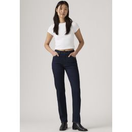 Levi's LEVI'S Damen Slim-fit-Jeans "722 HIGH RISE SLIM"true blau rinse, Gr. 28, unifarben, Denim/Jeans, Obermaterial: 51% Baumwolle, 37% Lyocell, 7%
