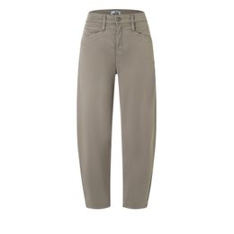 MAC Damen Stoffhose "BORA 2.3 zip", beige, Gr. 34, unifarben, Web, Obermaterial: 96% Baumwolle, 4% Elasthan, Hosen, mit Stretch