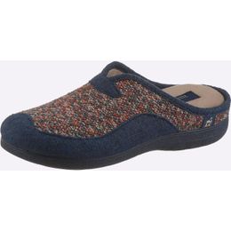 Casual Looks Damen Pantoffel, Gr. 39, blau, Textil, Schuhe