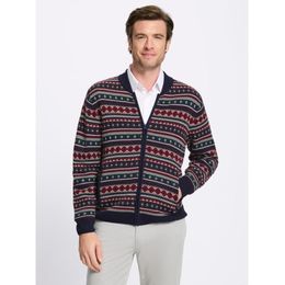 WITT WEIDEN Strickjacke in marine-gemustert | Gr.: 48